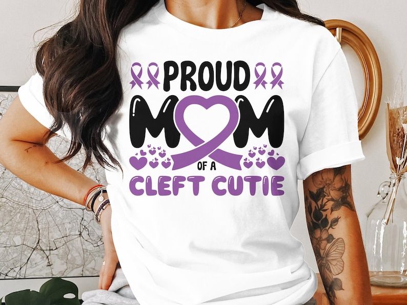 Cleft and Craniofacial Awareness Svg Png, Proud Mom of A Cleft Cutie ...