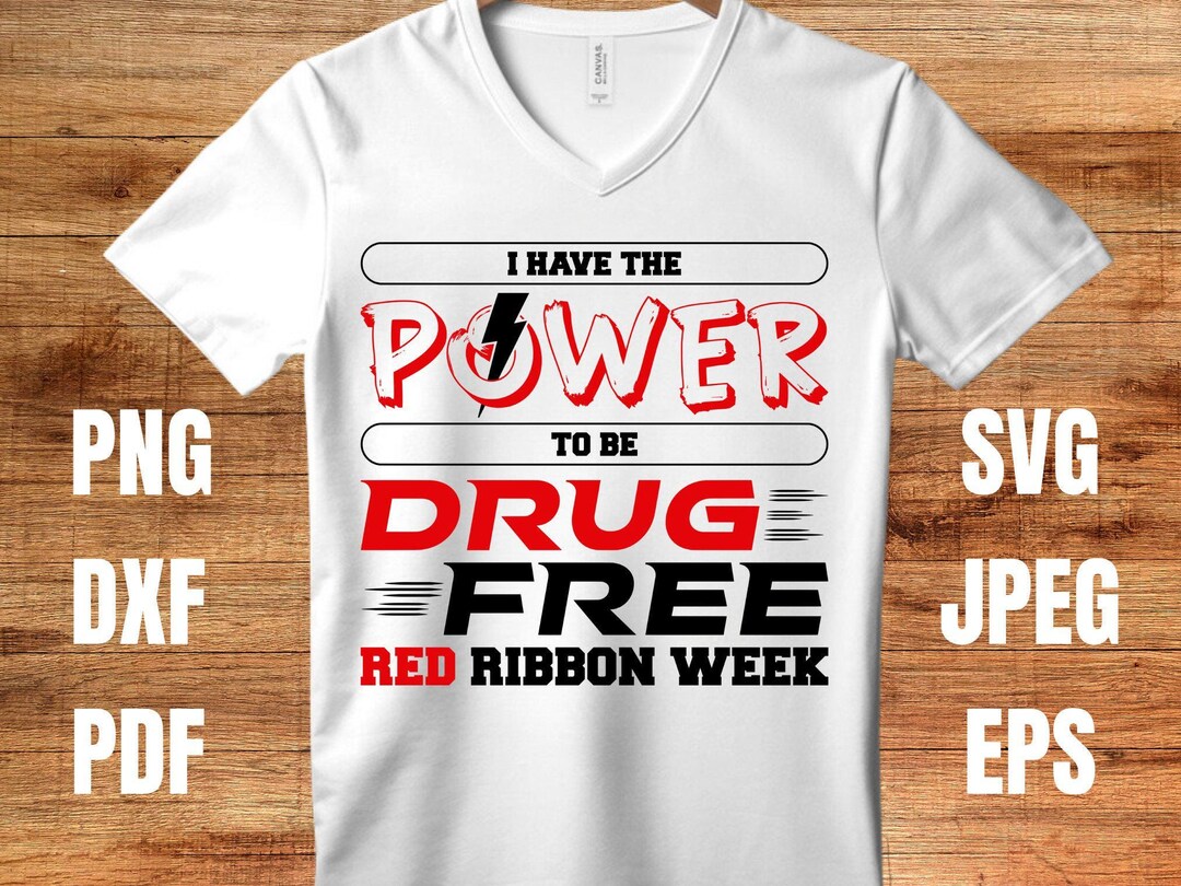 Red Ribbon Week Svg Png, Be Drug Free, Cricut Sublimation Design, Say ...