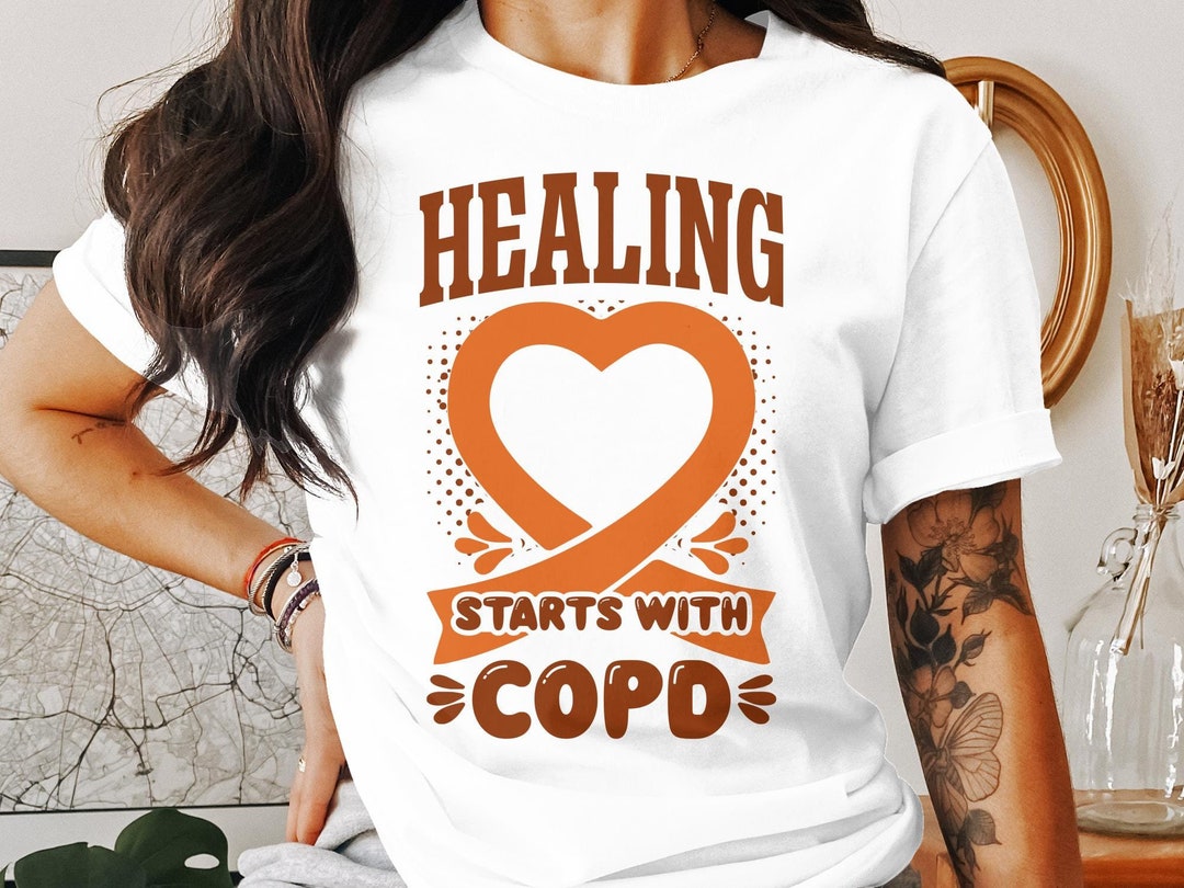 COPD Awareness Svg Png, Healing Starts With COPD, Cricut Sublimation Design, COPD Awareness ...