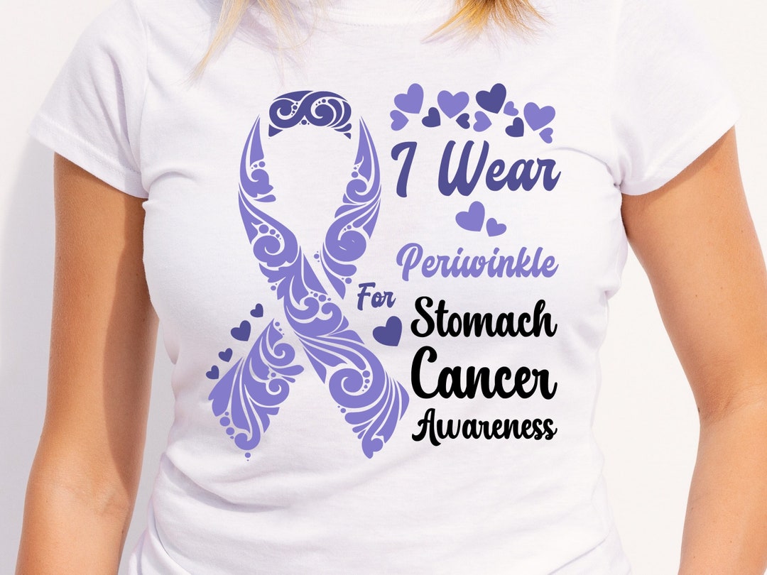 Stomach Cancer Awareness Svg Png, I Wear Periwinkle Svg, Cricut ...
