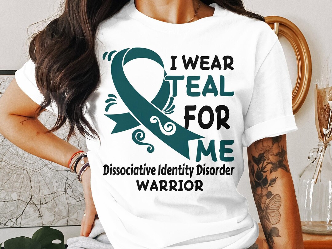 Dissociative Identity Disorder Svg Png, I Wear Teal for Me, Cricut ...