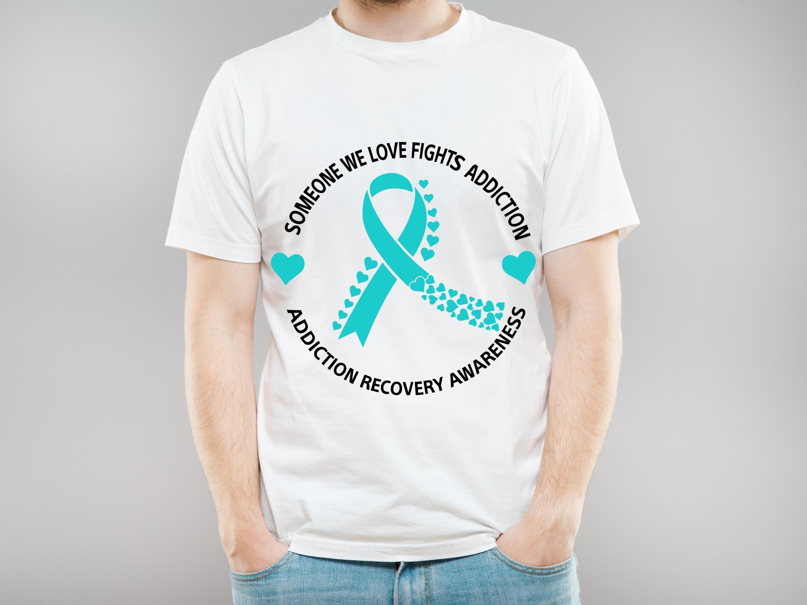 Addiction Recovery Awareness Png Svg, Someone We Love Fights Addiction ...