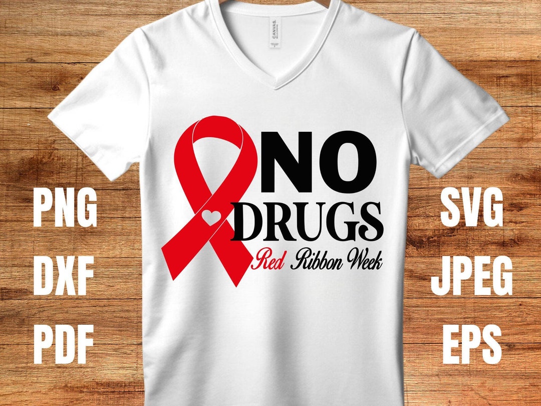 Red Ribbon Week Svg Png, No Drugs, Cricut Sublimation Design, Say Boo ...