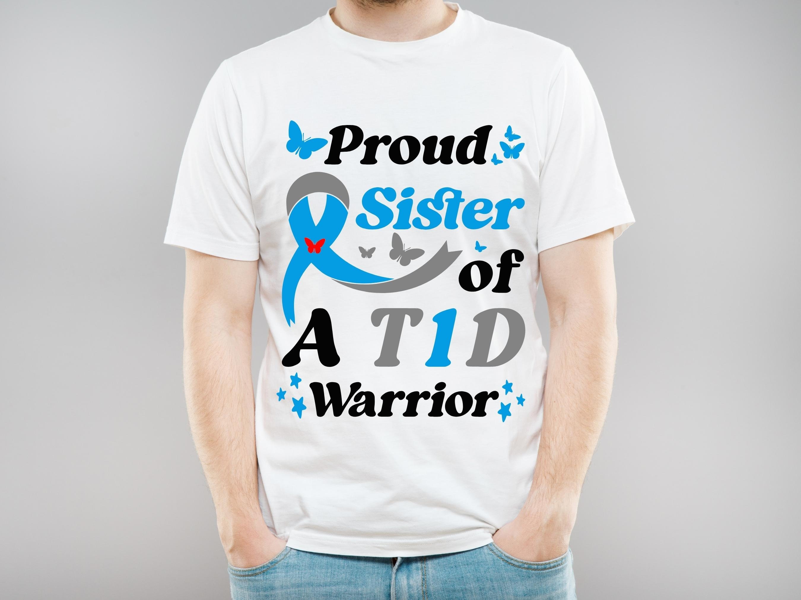 Diabetes Awareness Svg Png, Proud Sister of A T1D Warrior, in November ...