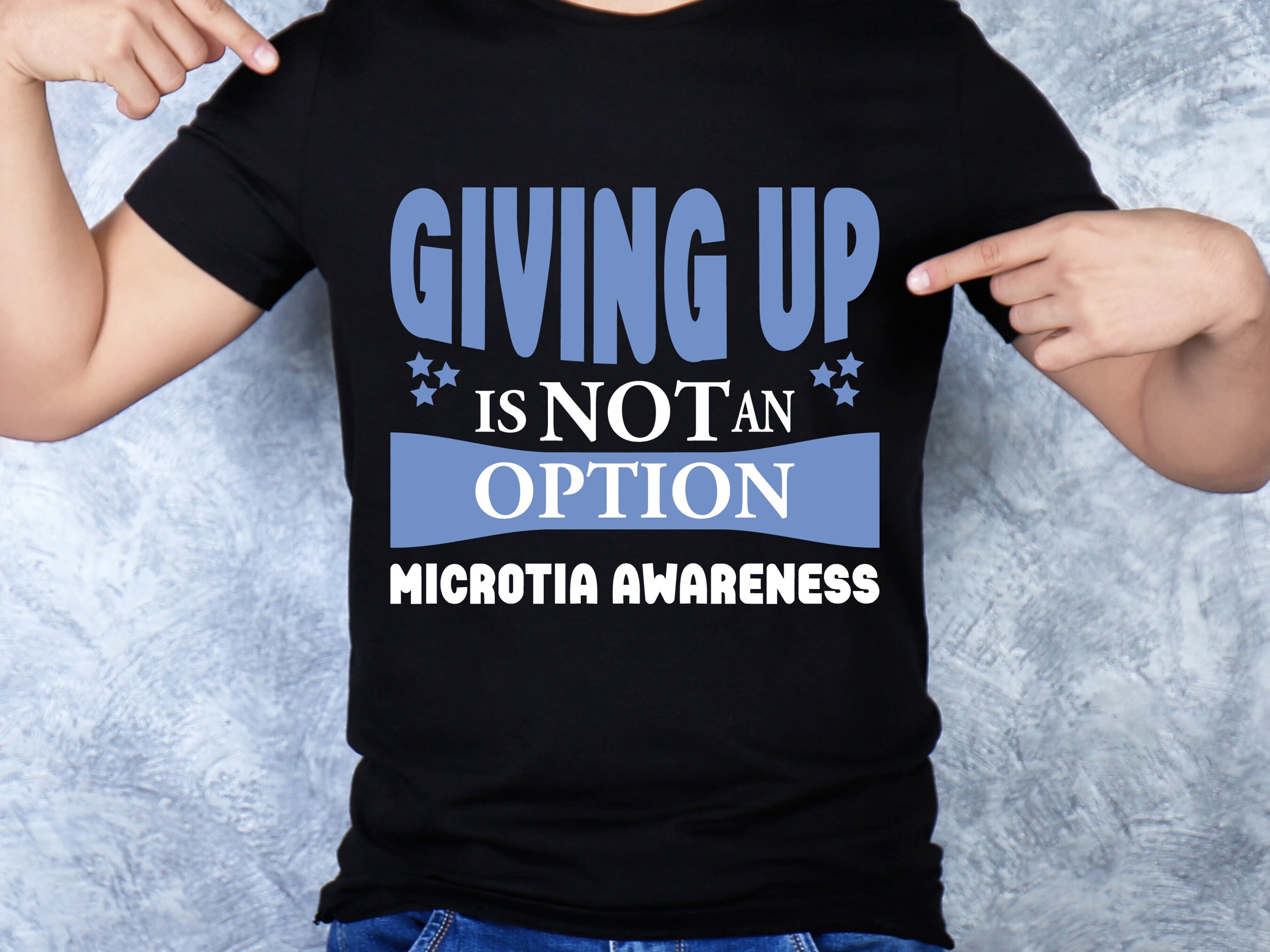 Microtia Awareness Svg Png, Giving up is Not an Option, Microtia ...