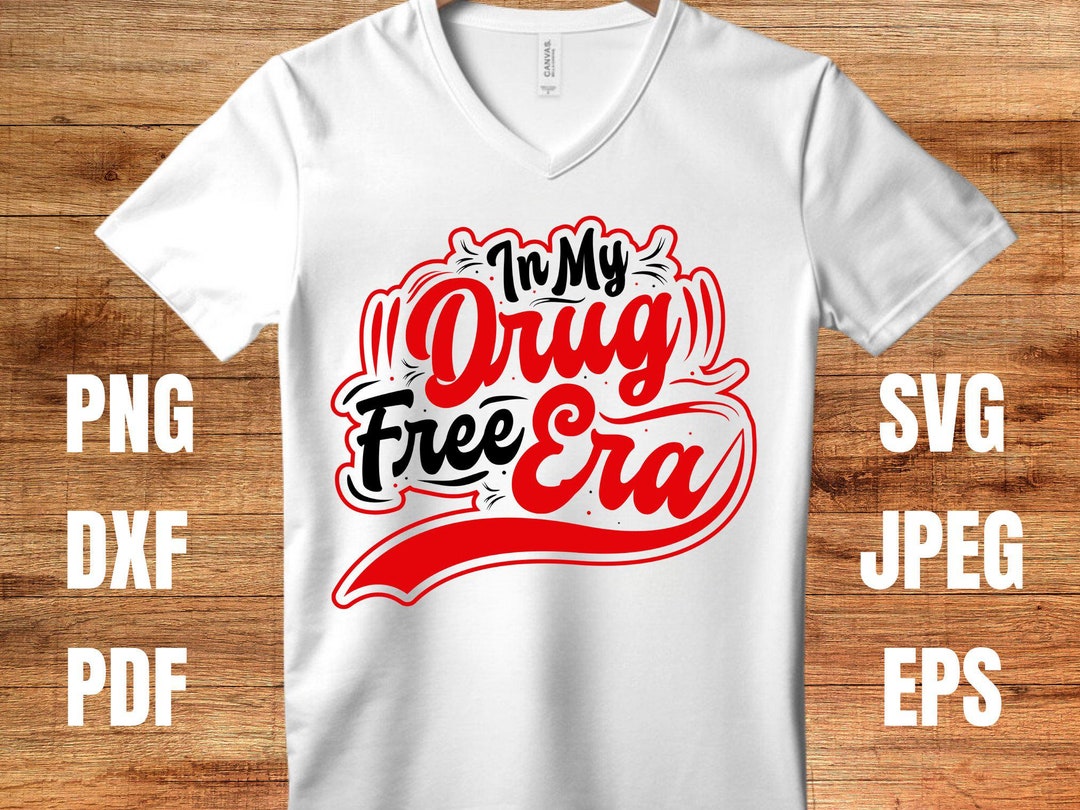 Red Ribbon Week Svg Png, in My Drug Free Era, Cricut Sublimation Design ...
