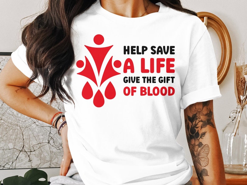 Blood Donor Svg Png, Help Save A Life, Cricut Sublimation Design, World ...