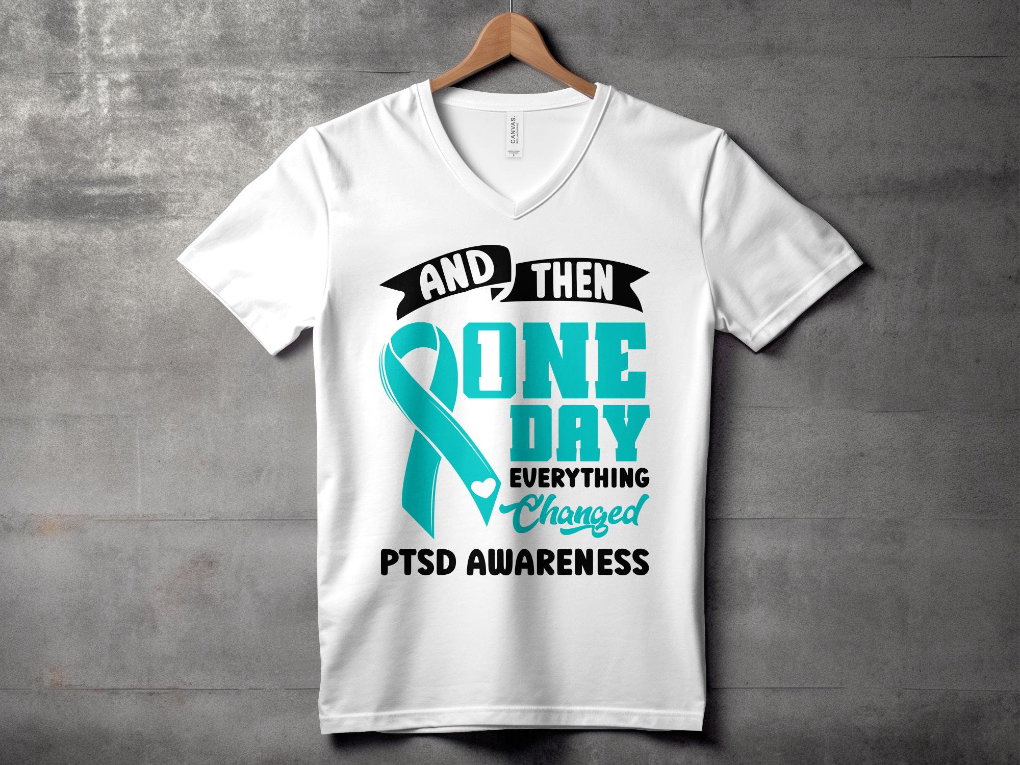 PTSD Awareness Svg Png, and Then One Day Everything Changed, Cricut ...