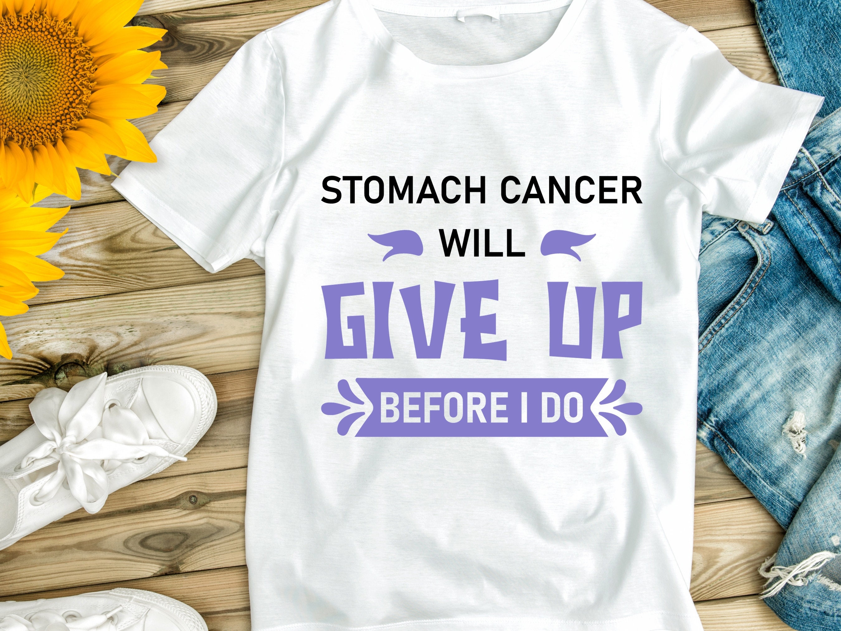 Stomach Cancer Awareness Svg Png, Stomach Cancer Will Give up Befor I ...