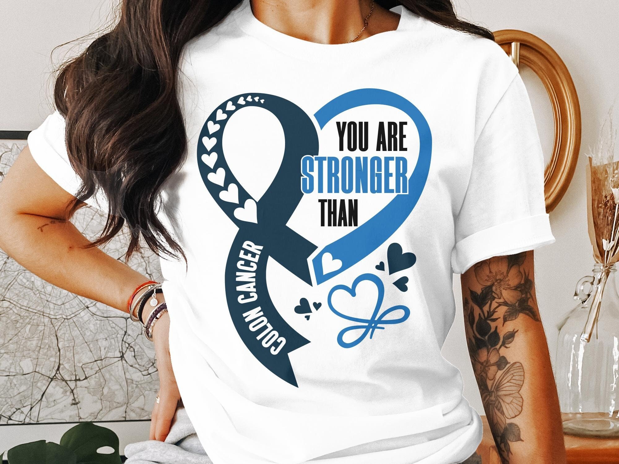 Colon Cancer Awareness Svg Png, You Are Stronger Than Colon Cancer ...