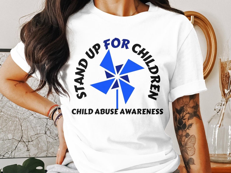 Child Abuse Prevention Awareness Svg Png, Stand up for Children, Cricut ...