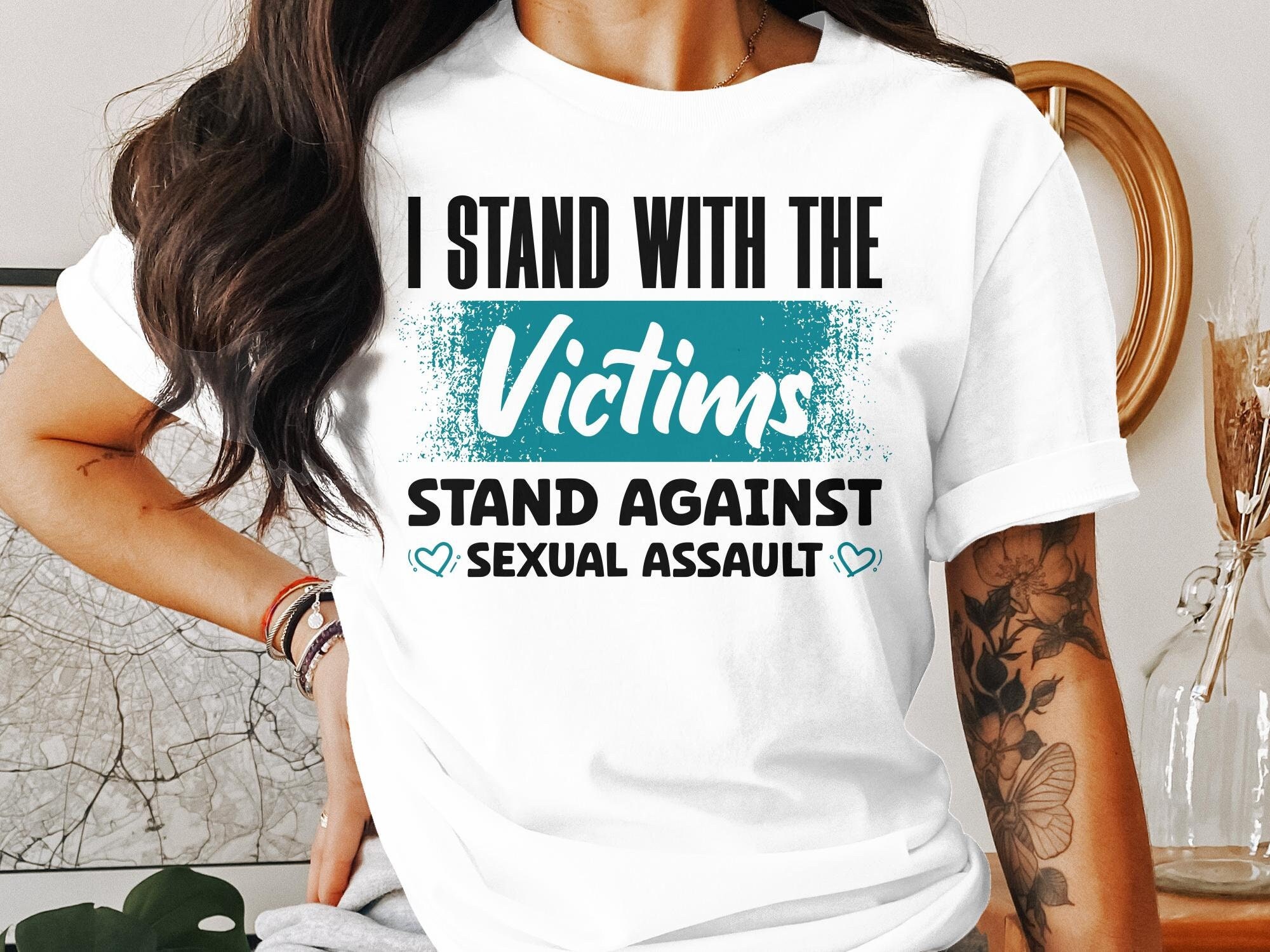 Sexual Assault Awareness Svg Png, I Stand With the Victims, Stand ...