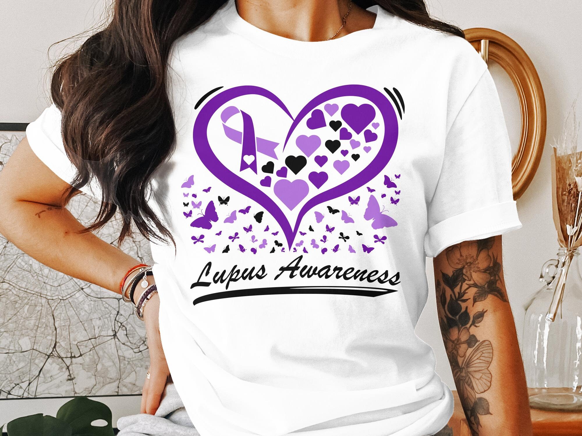 Lupus Awareness Svg Png, Lupus Awareness Heart, Cricut Sublimation ...