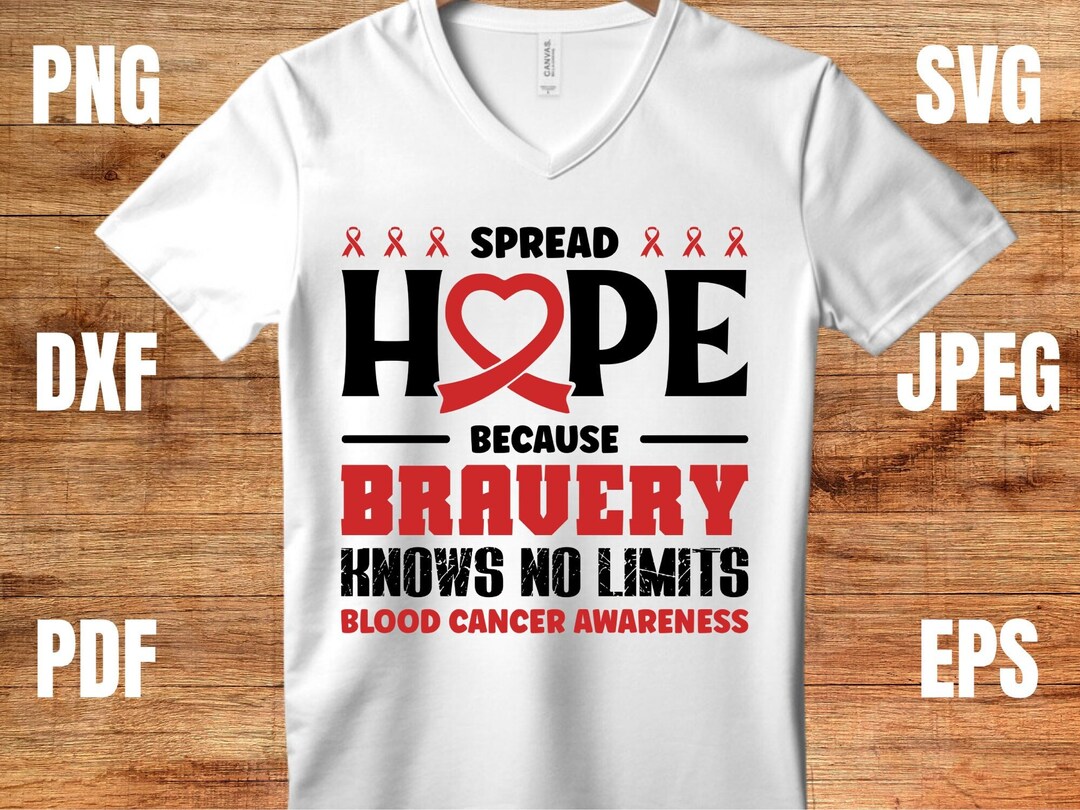 Blood Cancer Awareness Svg Png, Cricut Sublimation Design, Printable ...