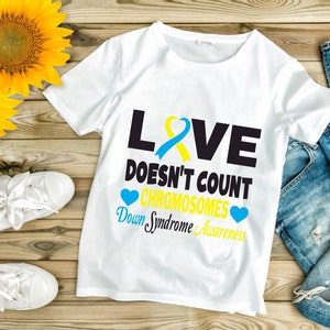 Down Syndrome Awareness Svg Png Love Doesn't Count - Etsy