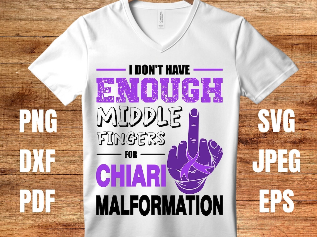 Chiari Malformation Awareness Svg Png, I Don't Have Enough Middle ...