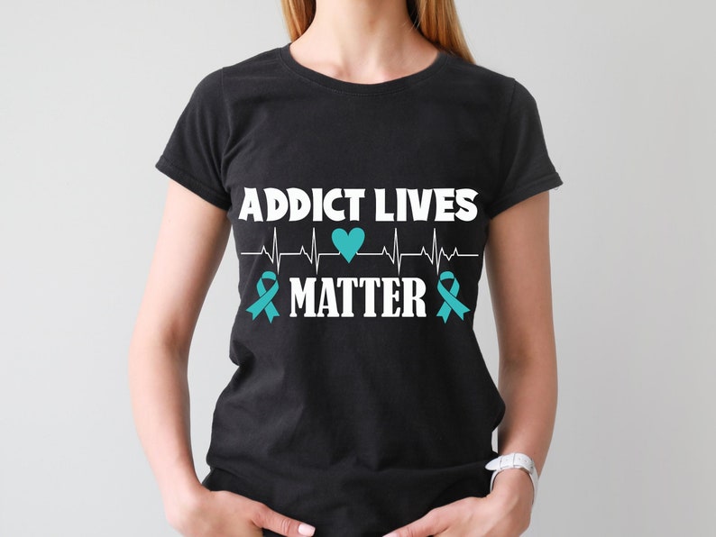 Addiction Recovery Awareness Png Svg, Addict Lives Matter, Cricut ...