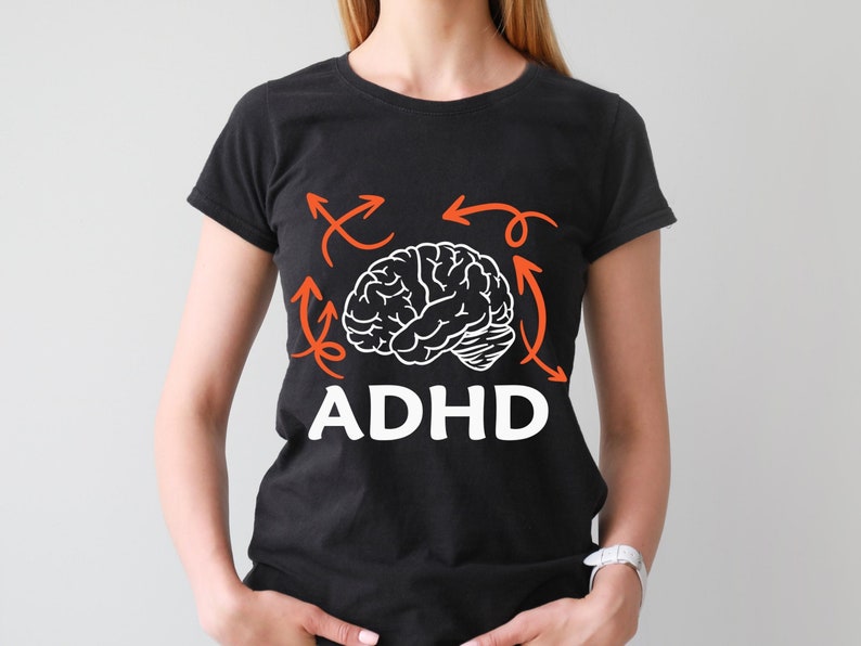 Conciencia del TDAH Svg Png, Cerebro con TDAH, Camisa guerrera con TDAH ...