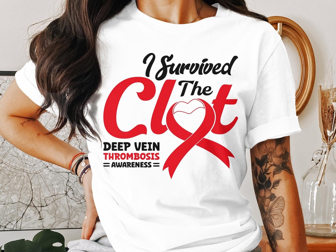 Deep Vein Thrombosis Awareness Svg Png, I Survived the Clot, Cricut ...