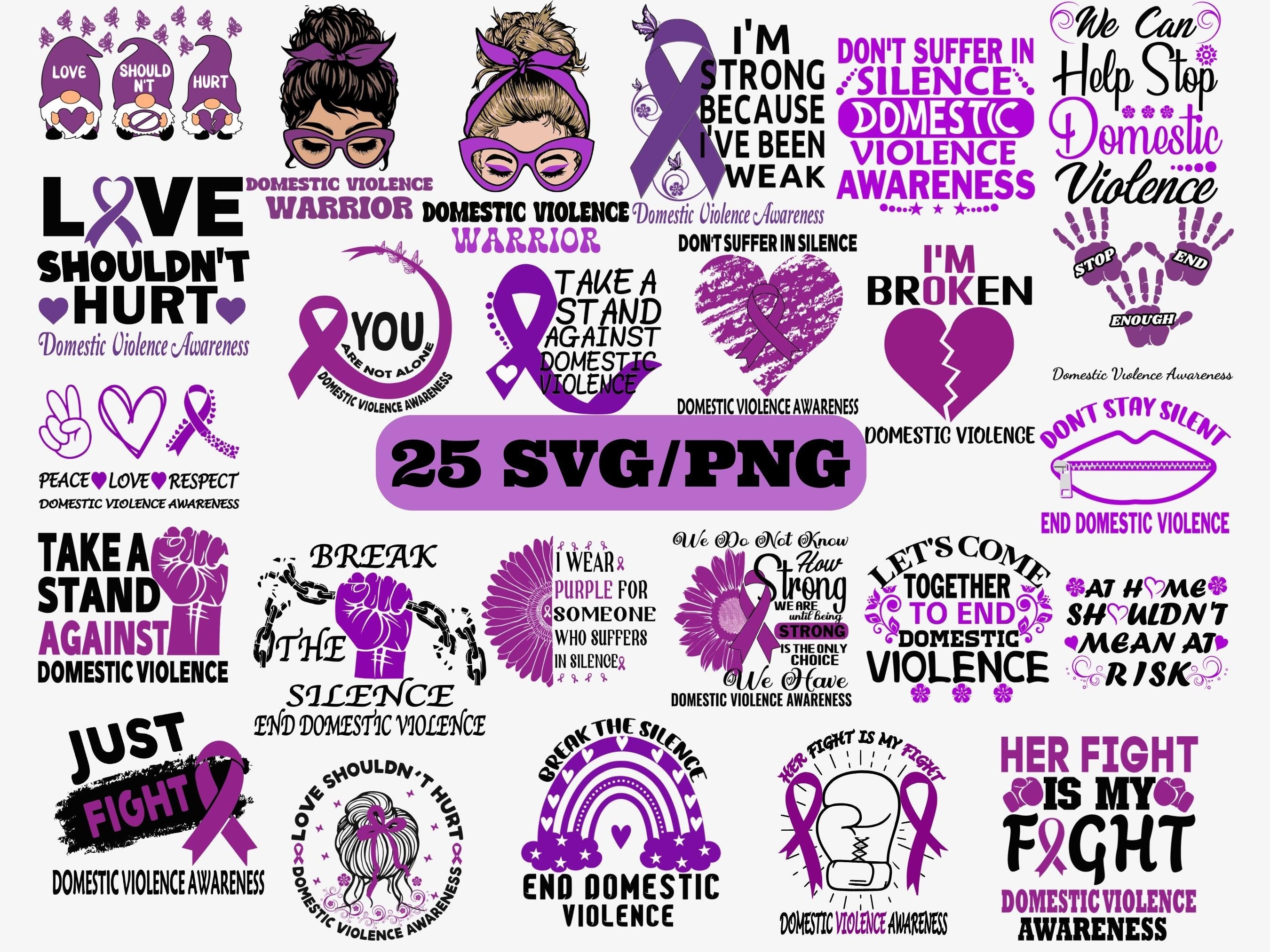 Domestic Violence Awareness Svg Png, Cricut Sublimation Design ...