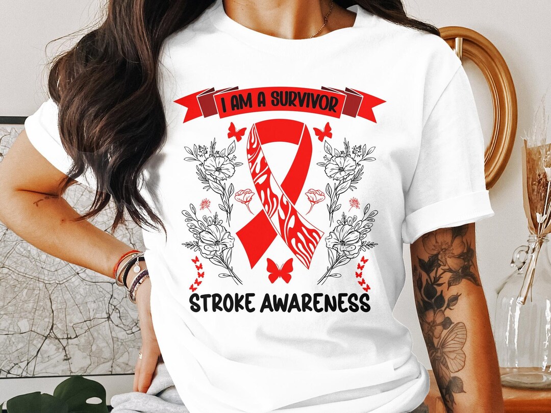Stroke Awareness Svg Png, I Am A Survivor, Cricut Sublimation Design ...