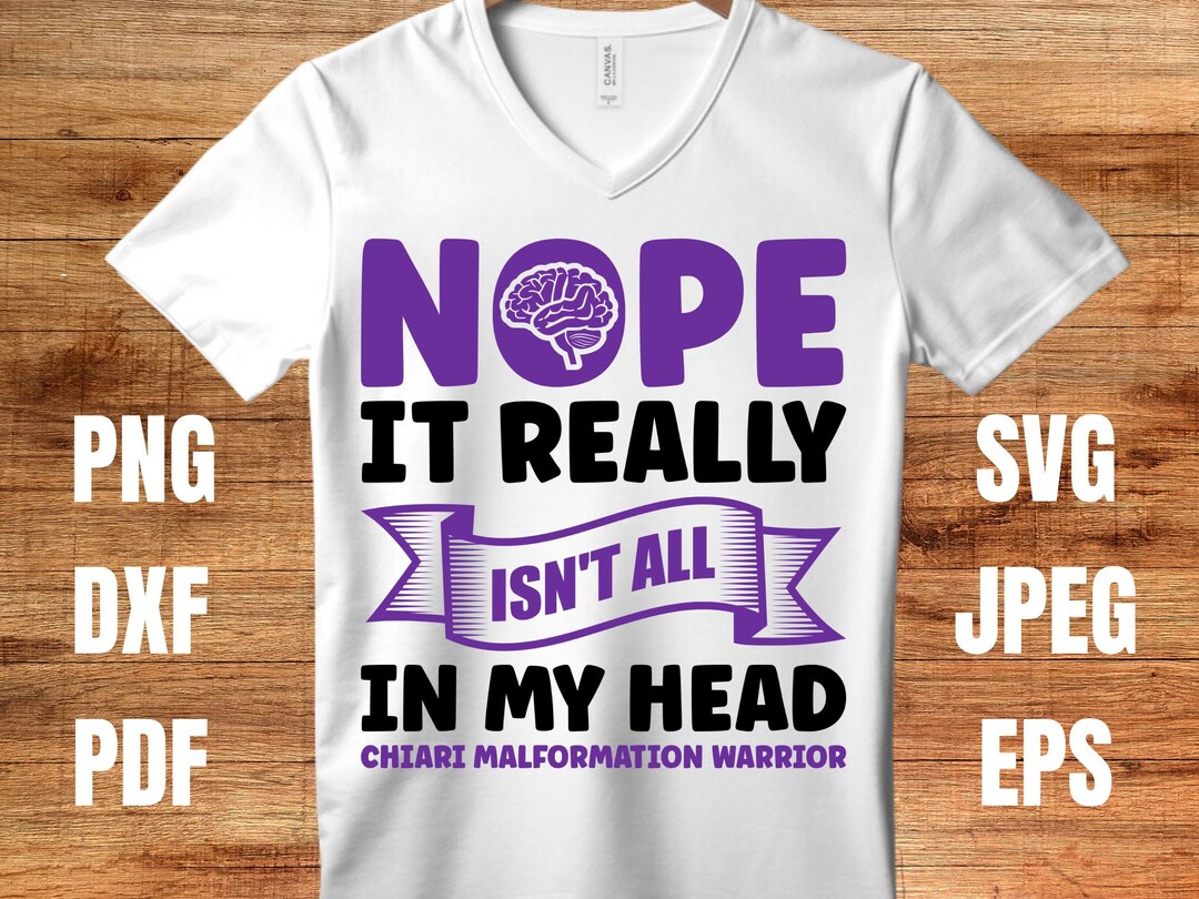 Chiari Malformation Awareness Svg Png, Cricut Sublimation Design ...