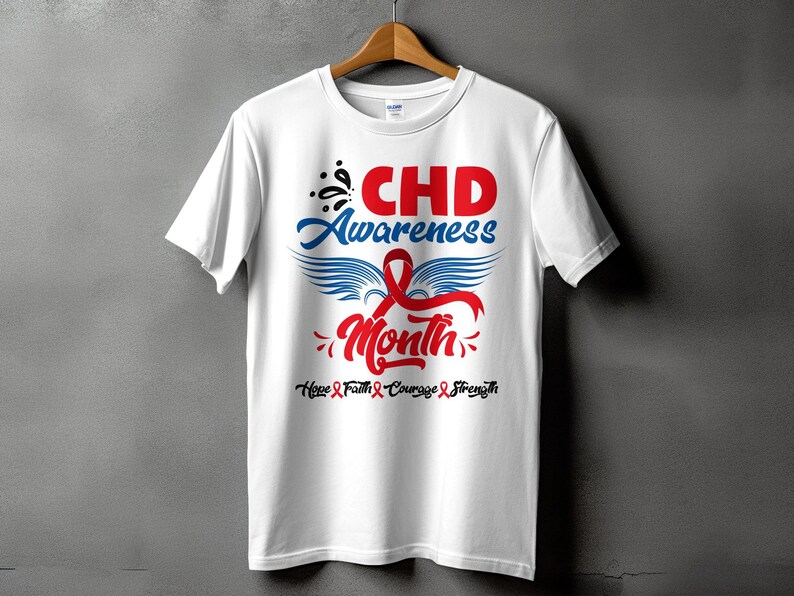 CHD Awareness Svg Png, Hope Faith Courage Strength, Cricut Sublimation ...