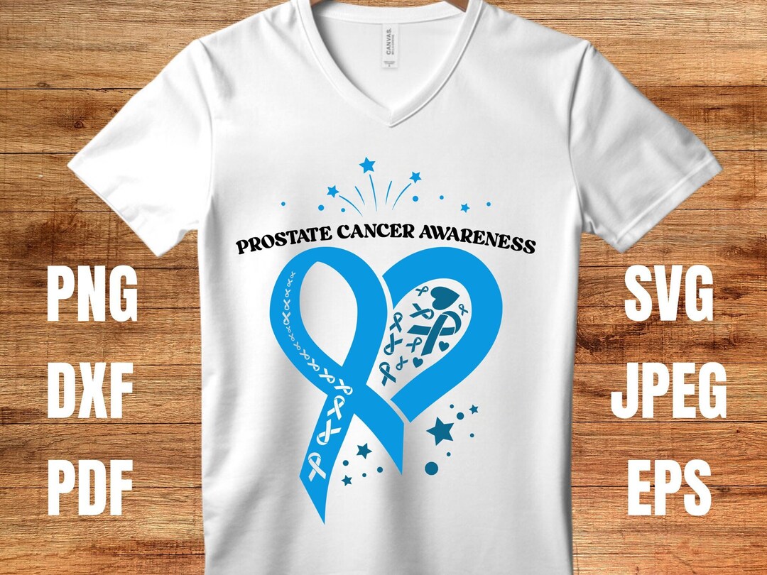 Prostate Cancer Awareness Svg Png, Prostate Cancer Heart Ribbon, Cricut ...