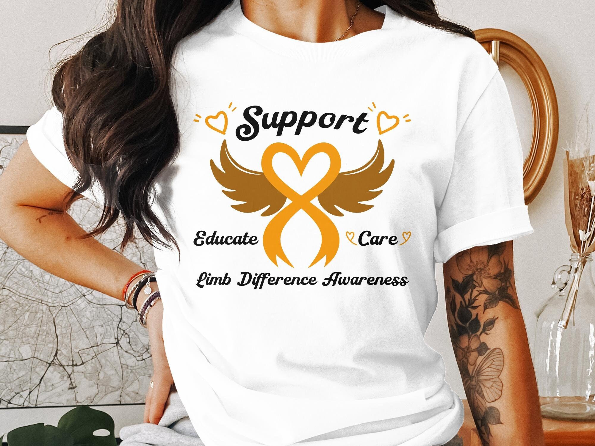 Limb Loss Awareness Svg Png, Support Educate Care, Cricut Sublimation ...