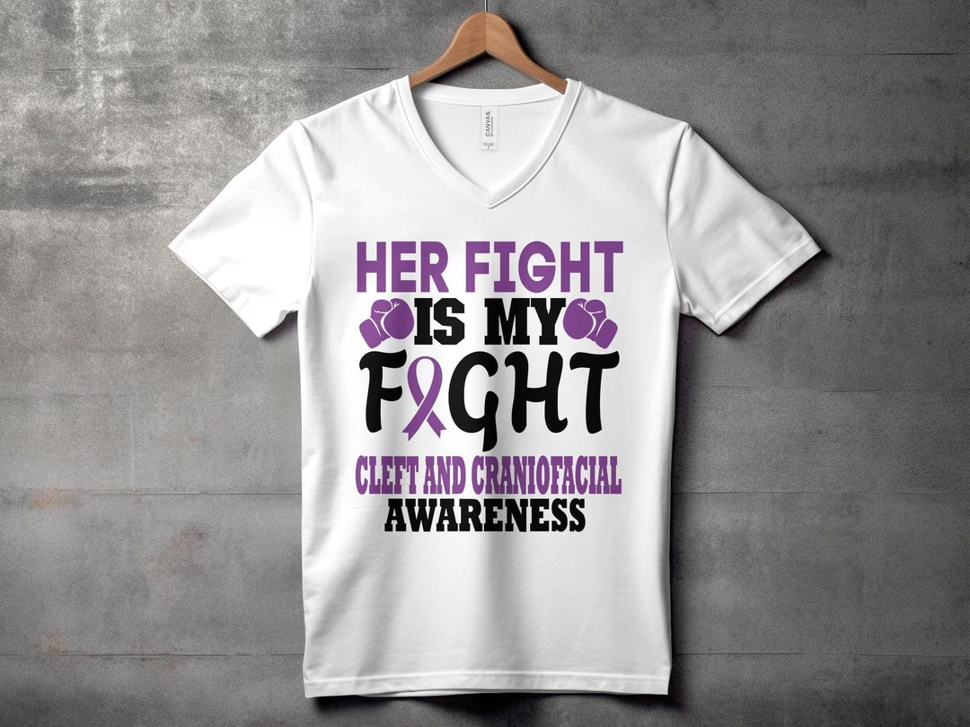 Cleft and Craniofacial Awareness Svg Png, Her Fight is My Fight, Cricut ...