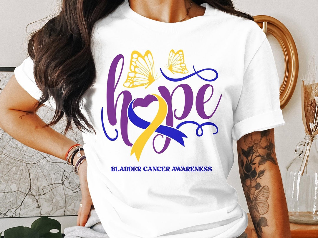 Bladder Cancer Awareness Svg Png, Hope for A Cure, Cricut Sublimation ...