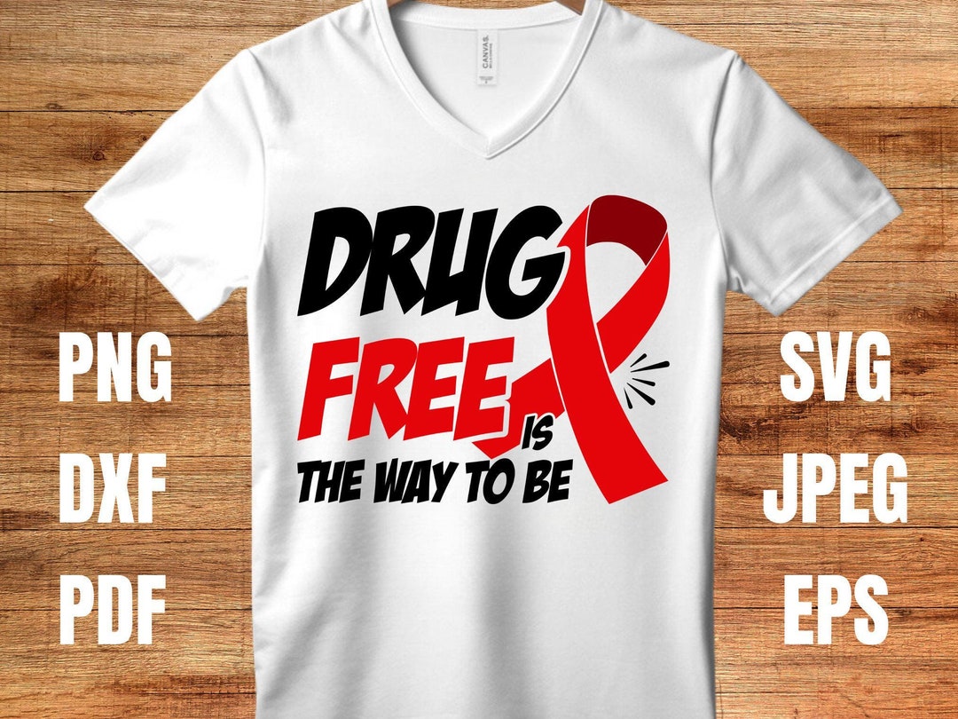 Red Ribbon Week Svg Png, Drug Free is the Way to Be, Cricut Sublimation ...