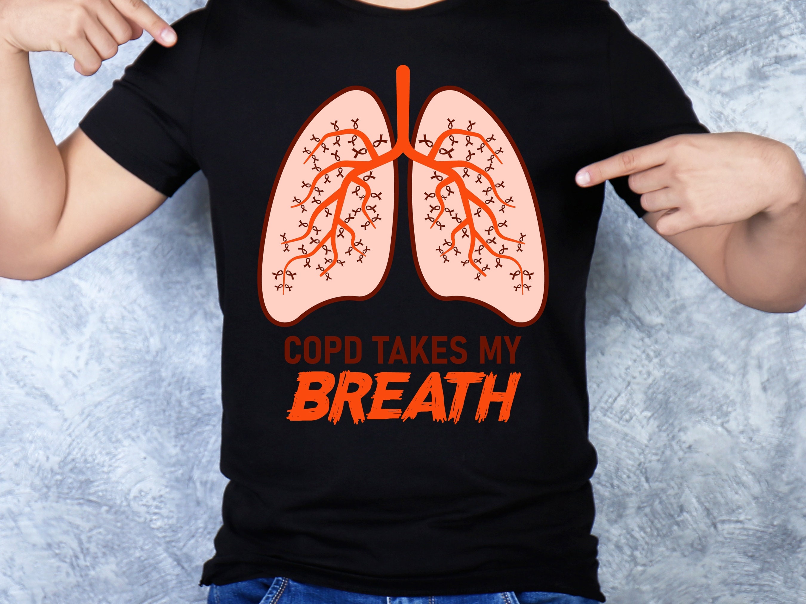 COPD Awareness Svg Png, COPD Takes My Breath Svg, Cricut Sublimation Design, COPD Awareness ...