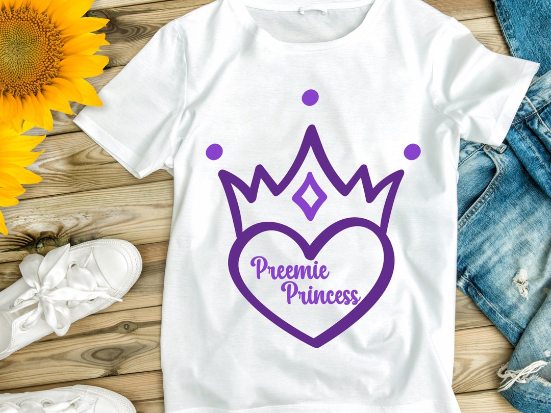 Prematurity Awareness Svg Png, Preemie Princess, Prematurity Awareness ...