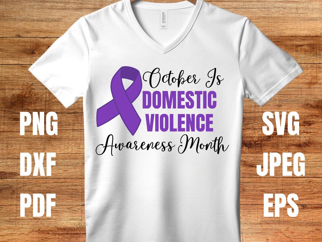 Domestic Violence Awareness Svg Png, Domestic Violence Month Svg ...