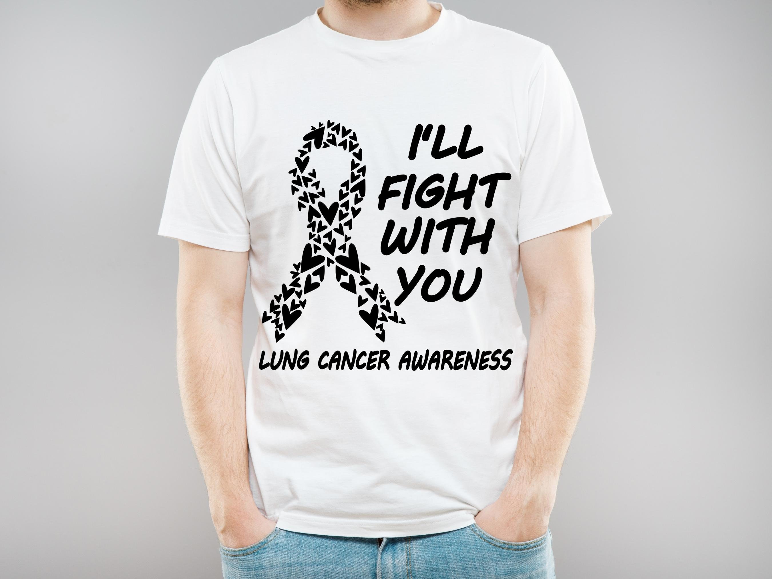 Lung Cancer Awareness Svg Png, I Will Fight With You, Cricut ...