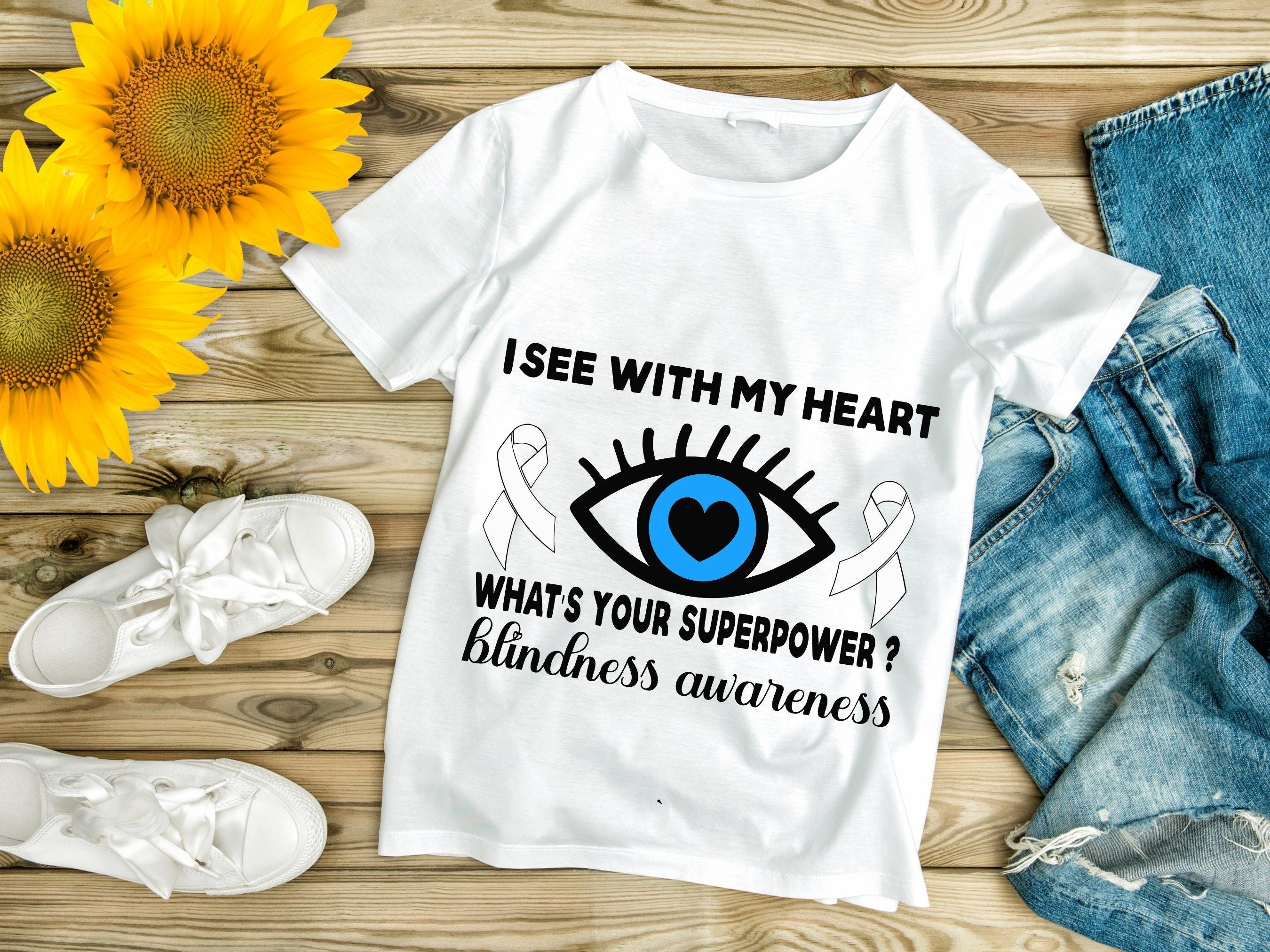 Blindness Awareness Svg Png, I See With My Heart, What is Your ...