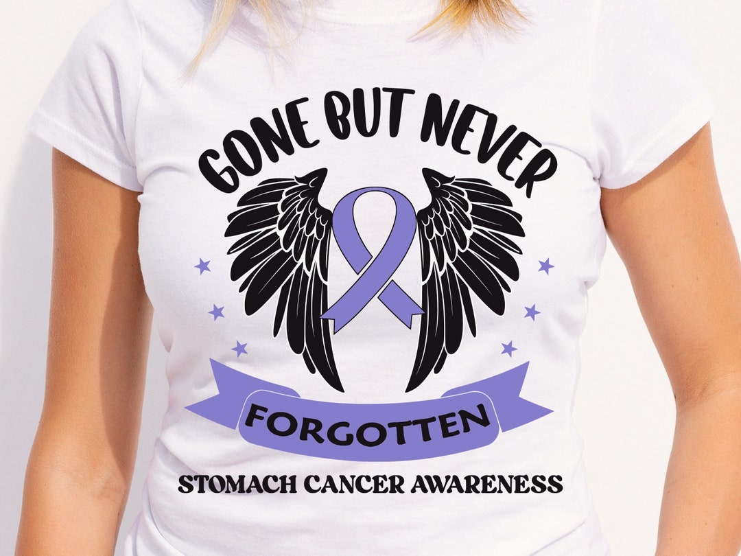 Stomach Cancer Awareness Svg Png, Gone but Never Forgotten, Cricut ...