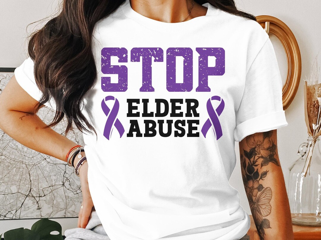 Elder Abuse Awareness Svg Png, Stop Elder Abuse Svg Png, Cricut ...