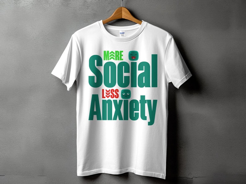 Antisocial Svg Png, More Social Less Anxiety, Cricut Sublimation Design ...