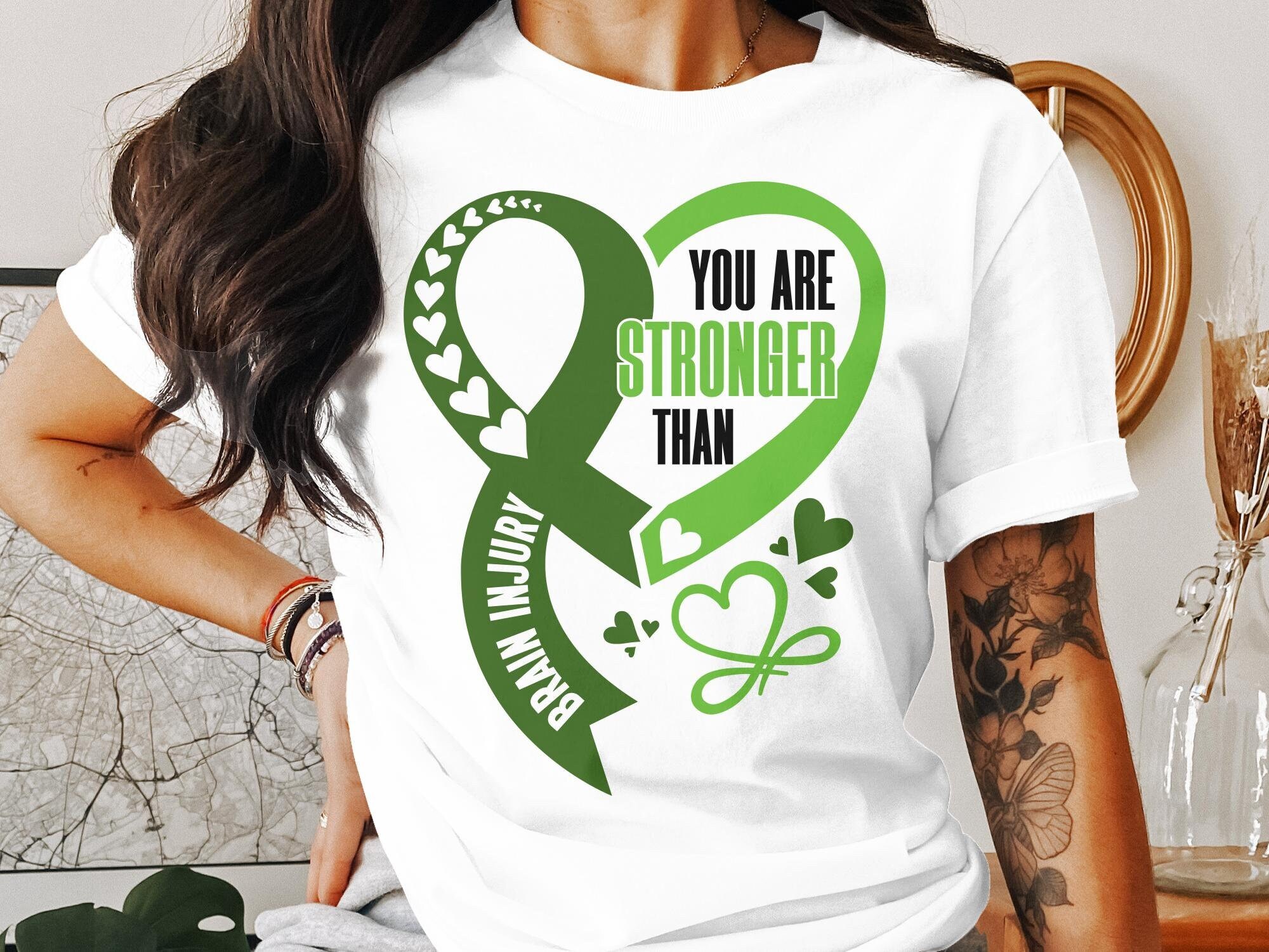Brain Injury Awareness Svg Png, You Are Stronger Than Brain Injury ...