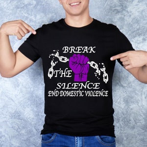Domestic Violence Awareness Svg Png, Break the Silence, Domestic ...