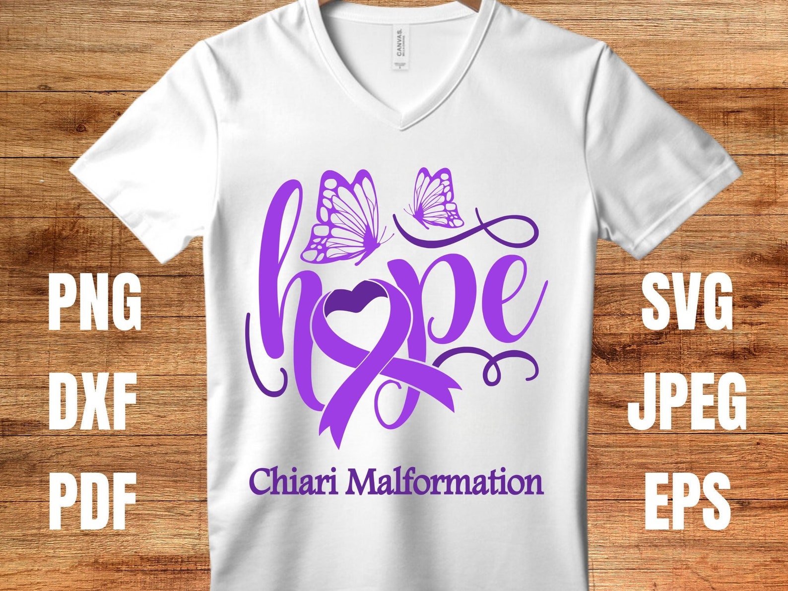 Chiari Malformation Awareness Svg Png, Hope for A Cure, Cricut ...