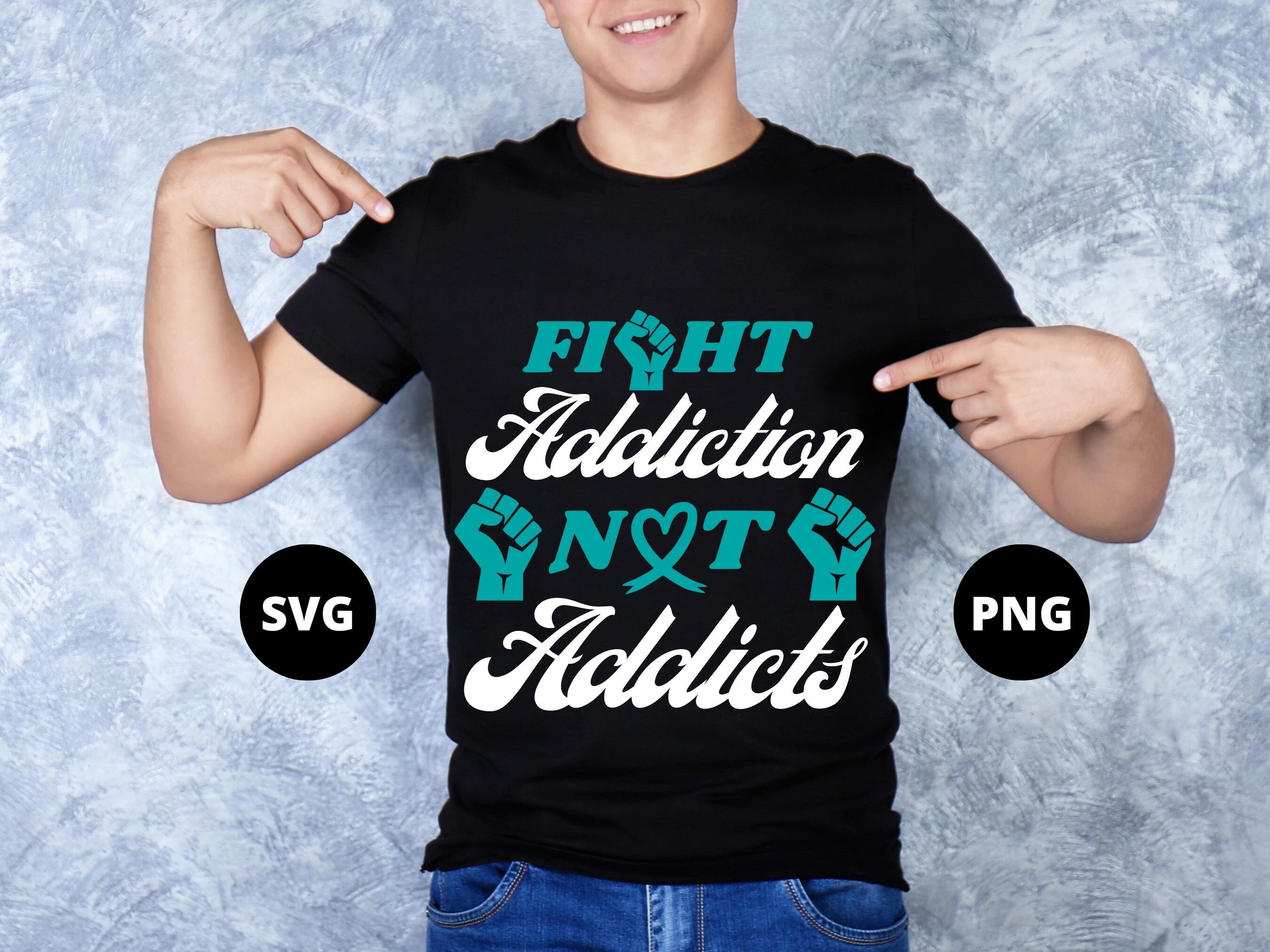 Addiction Recovery Awareness Png Svg Fight Addiction Svg - Etsy