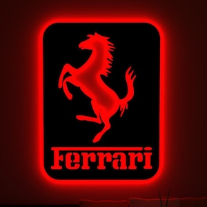 Led Ferrari Logo - Etsy