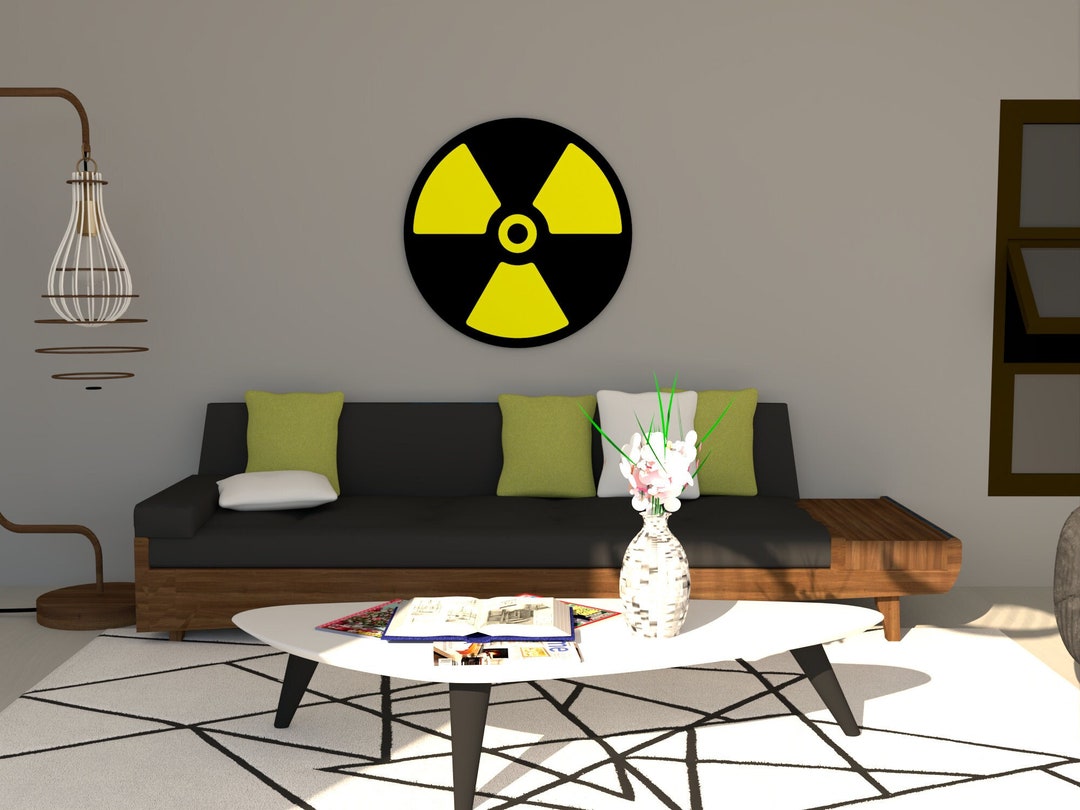 Radioactive Sign, Warning Decor, Radiation Sign, Danger Art, Fallout ...