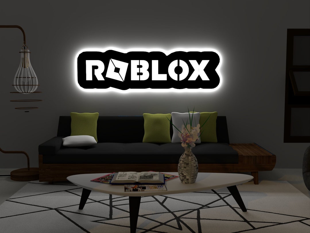 Roblox Gaming Sign, Video Game Art, Game Room Decor, Led Wall Decor ...