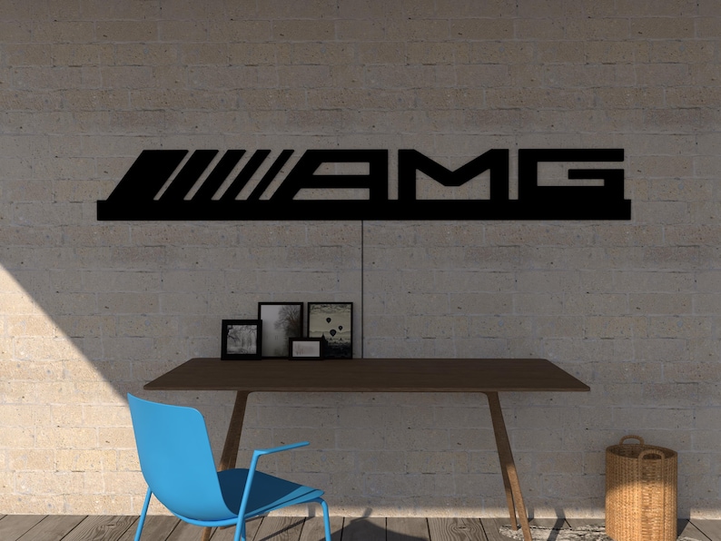 Mercedes AMG Logo LED Sign, Automotive Garage Decor - Etsy