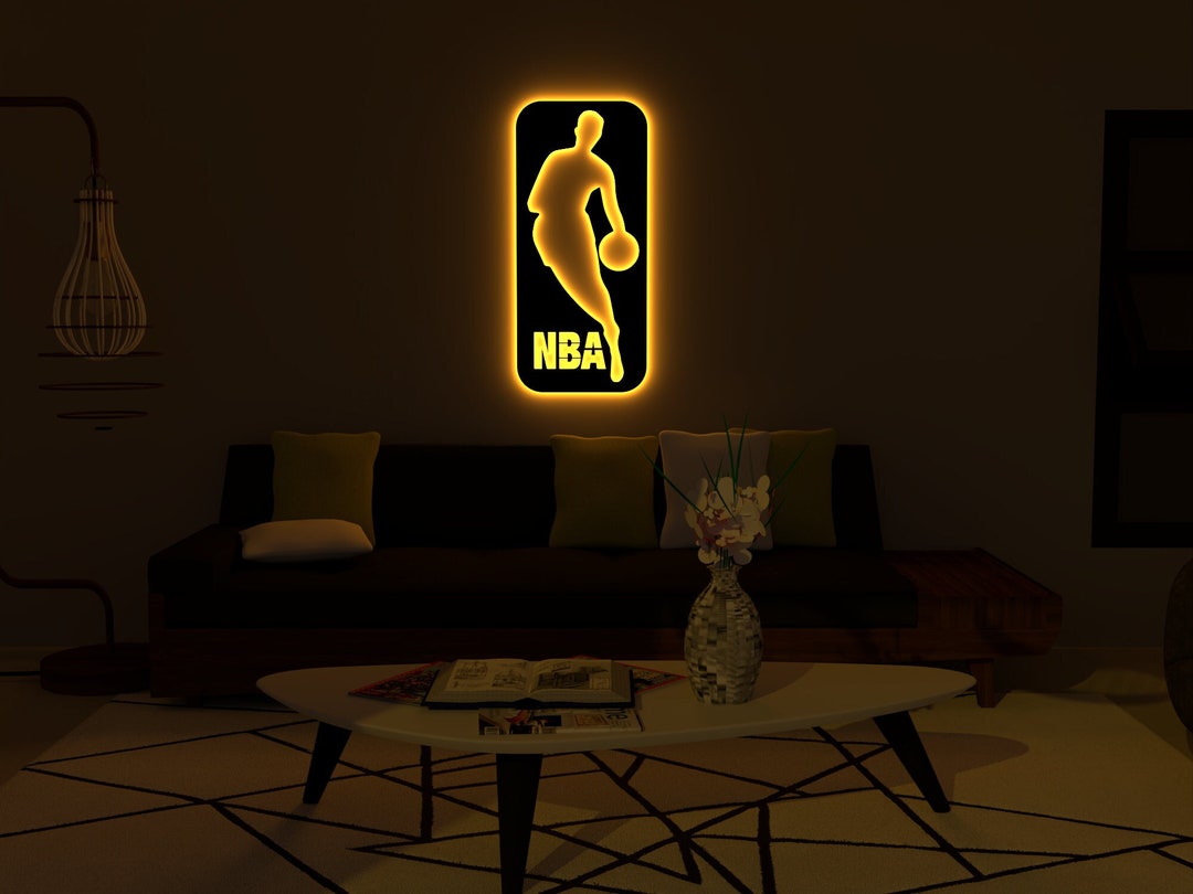 NBA Led Sign, NBA Led Light, Basketball Led Gift, Wall Hanging, Home Decor, Night Light, Led ...