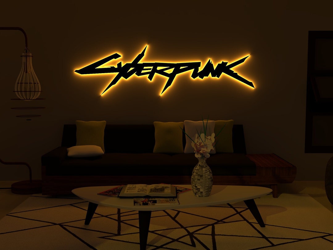 Cyberpunk Wall Decor, Cyberpunk 2077 Wall Art, Afterlife Sign, Wall ...